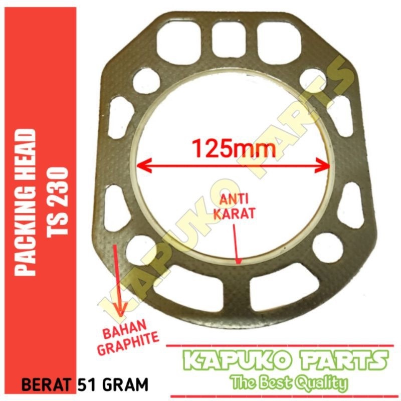 Jual TS 230 PACKING HEAD PACKING DEKSEL UNTUK MESIN DIESEL YANMAR 23 PK ...