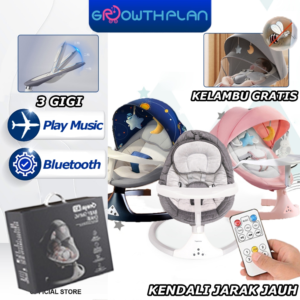 Jual [Exquisite packaging]Ayunan Bayi Otomatis elektrik Baby Swing ...