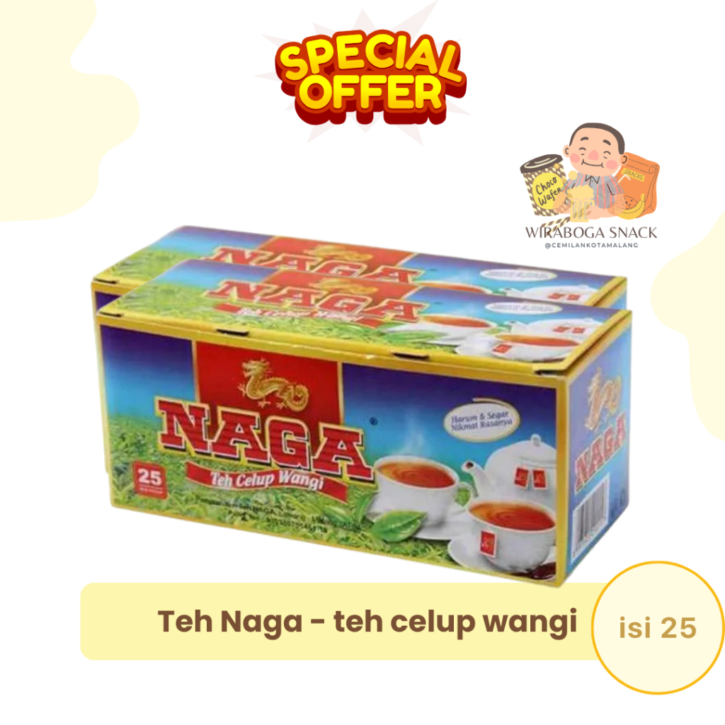 Jual PROMO! Teh Naga Celup khas Malang isi 25 box oleh-oleh | Shopee ...