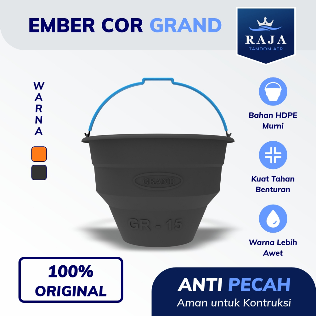 Jual Ember Cor Grand Terbuat dari Bahan HDPE (High-Desity Polyethylene ...