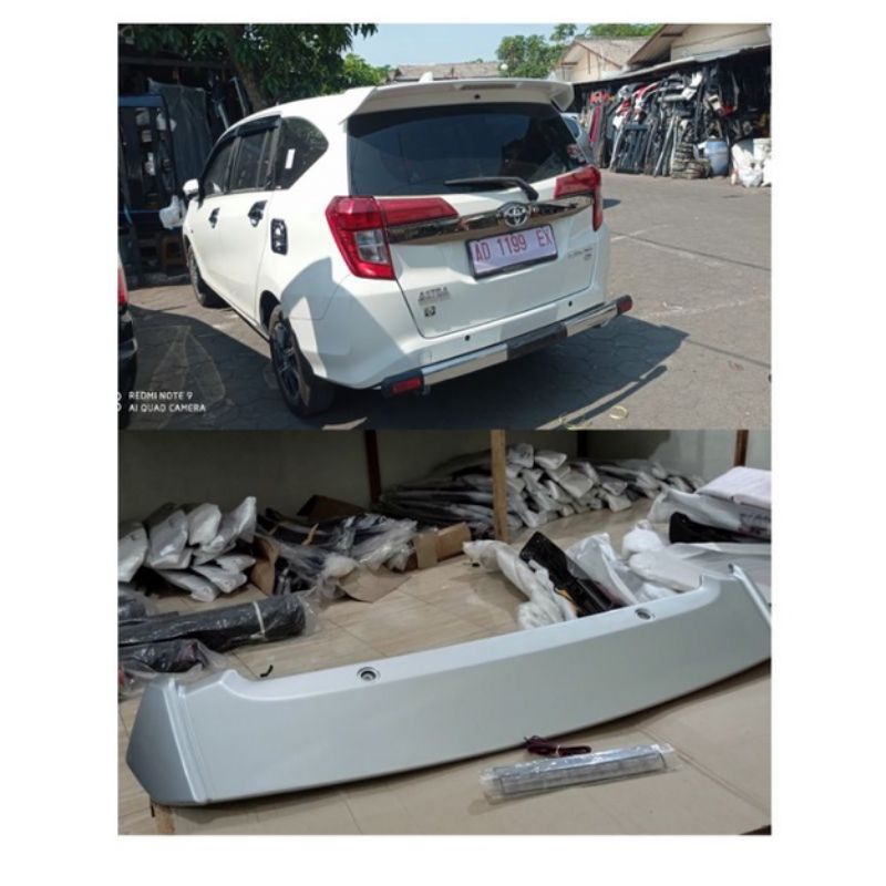 Jual spoiler calya / spoiler sigra + lampu | Shopee Indonesia