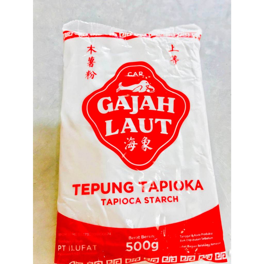 Jual Tepung Tapioka Cap Gajah Laut Kemasan 500 gr | Shopee Indonesia