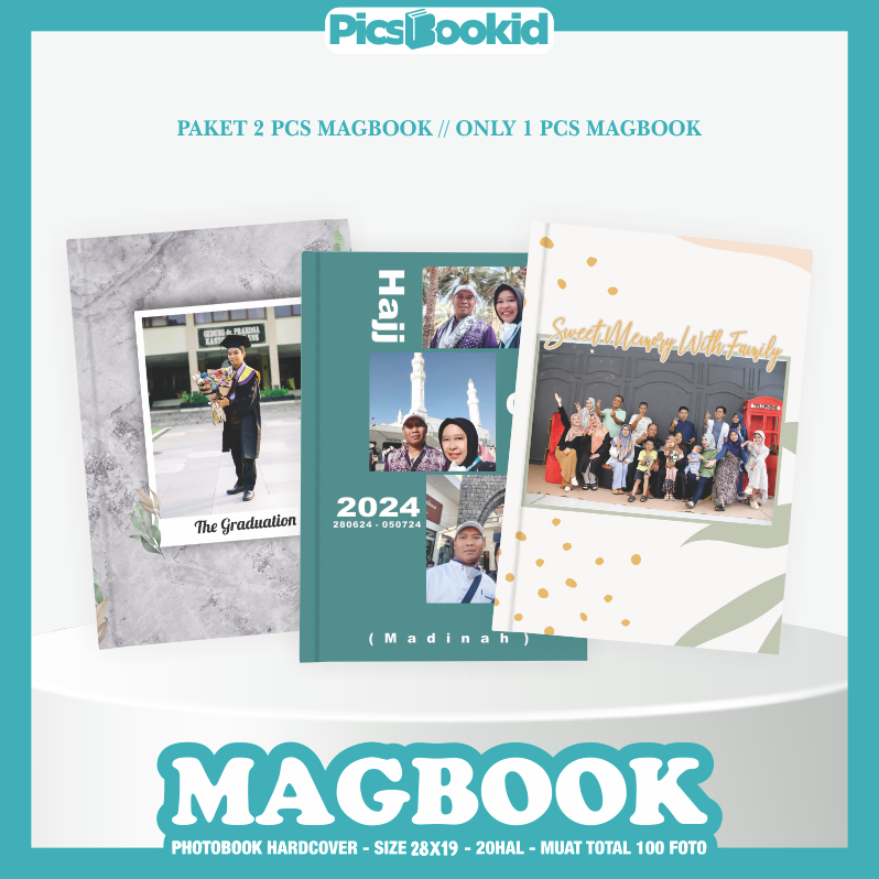 Jual MAGBOOK/PHOTOBOOK HARDCOVER/CETAK FOTO ALBUM FOTO UKURAN STANDAR ...