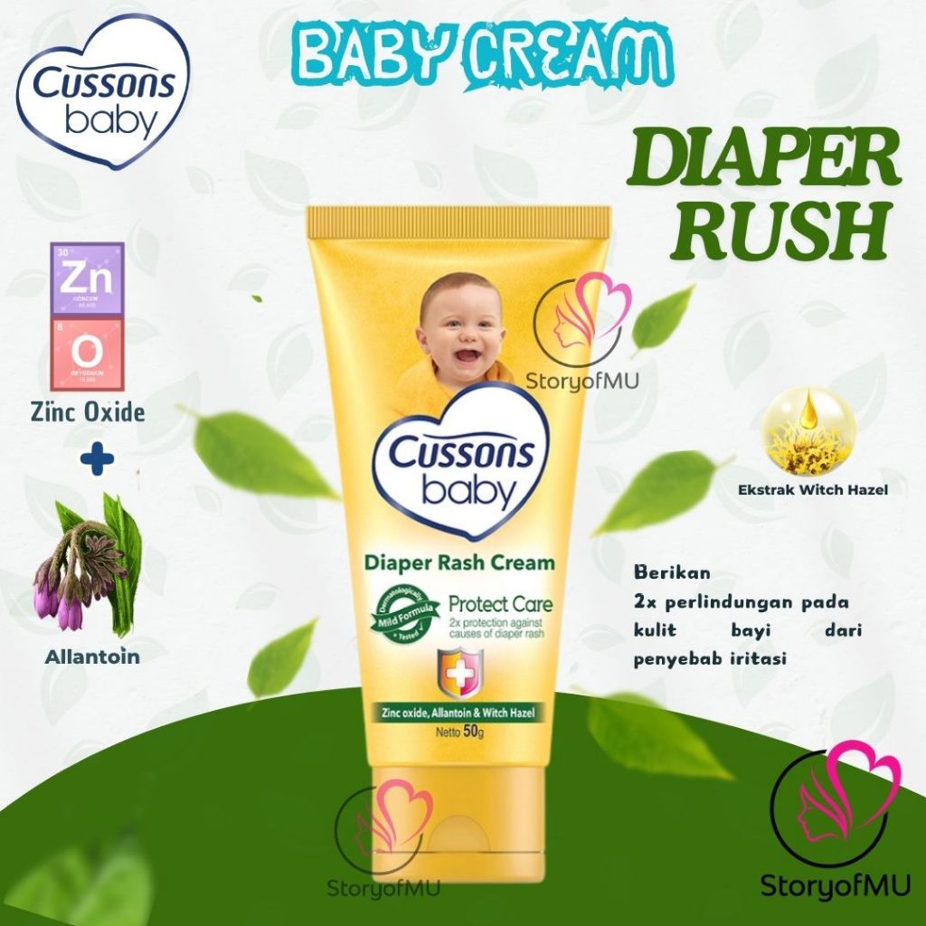 Jual ️ StoryofMU ️ CUSSONS Baby Cream Diaper Rash 50gr - Krim Bayi Anti ...