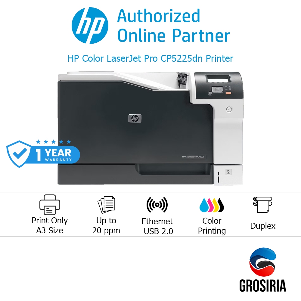 Jual HP Printer Laser Color Warna LaserJet Pro CP5225 DN CP 5225DN ...
