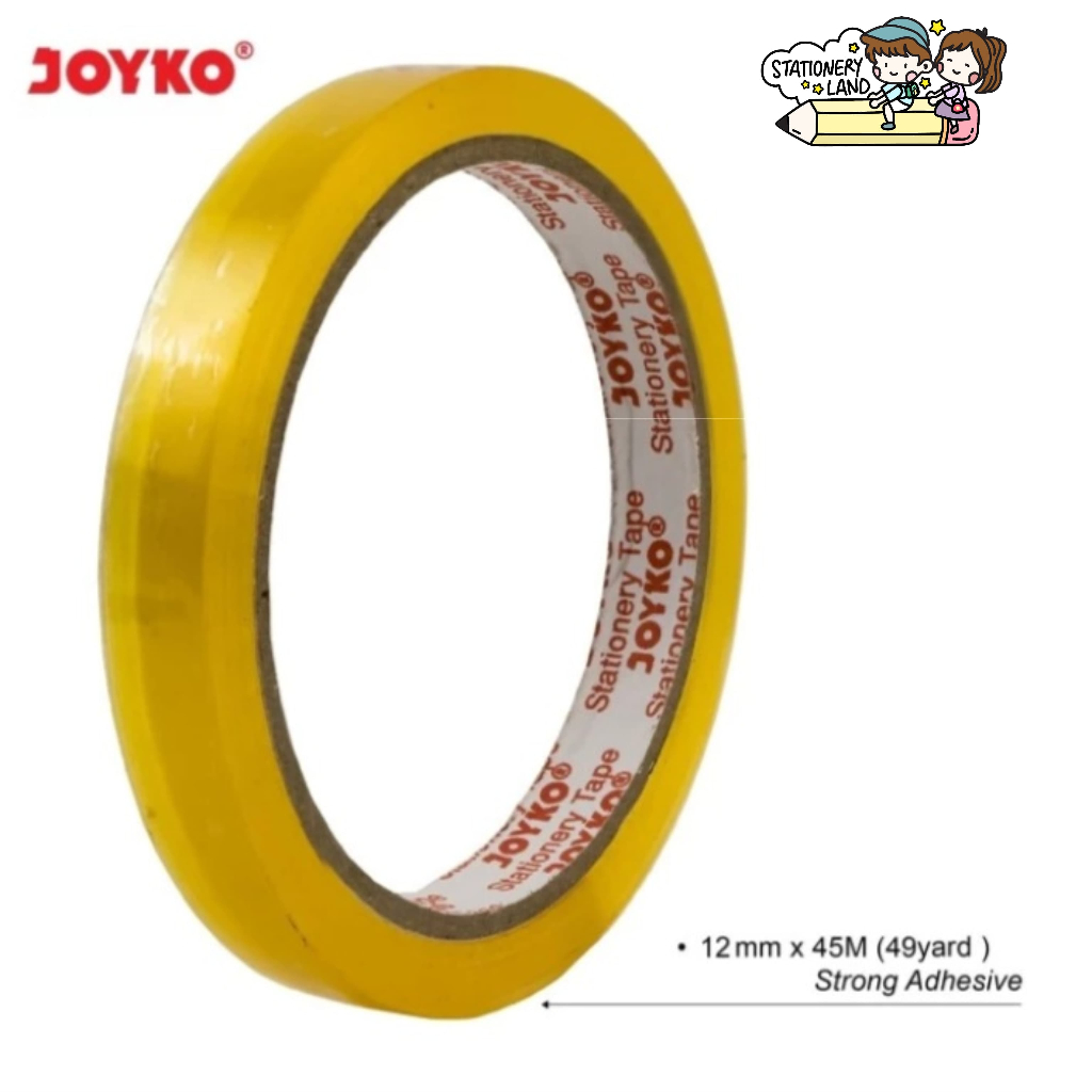 Jual ( StaLand / DAPAT 1 BUAH ) STATIONERY TAPE JOYKO 12mm / Isolasi ...