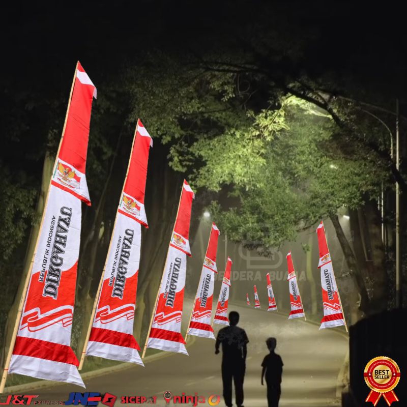 Jual BENDERA MERAH PUTIH UMBUL UMBUL BANDIR JUMBO DIRGAHAYU (3,7mtr) | Shopee Indonesia
