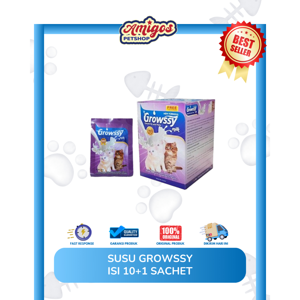 Jual Susu Growssy Kitten Milk Replacer (Susu anak Kucing merk Growssy ...