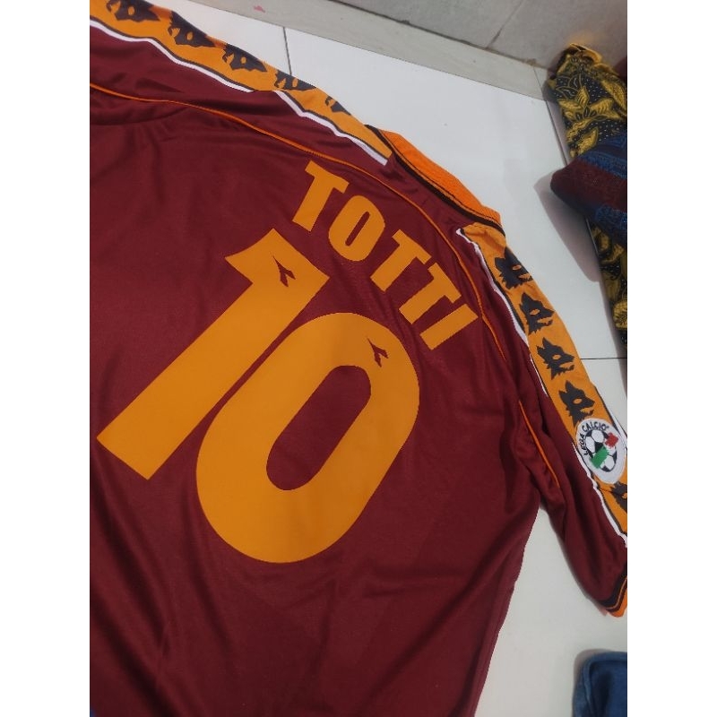 Jual jersey as roma retro sudah dengan name set by request | Shopee ...