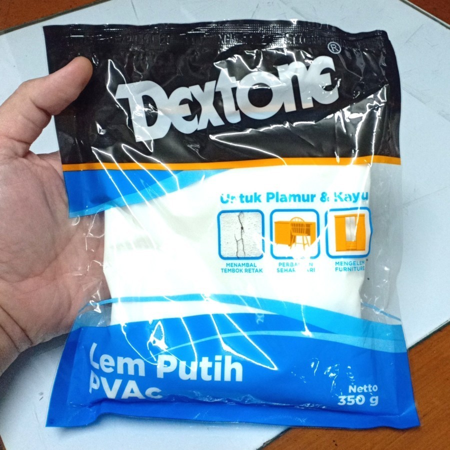 Jual Dexton Lem Putih PVAC 350 Gram Dexton Plamir Kayu Tembok Kertas ...