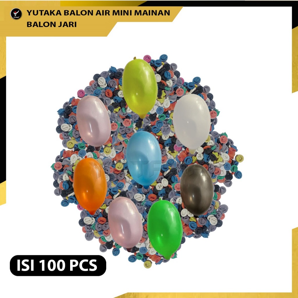 Jual Balon Air Mini Mainan Balon Jari Isi 100 pcs /Termurah/Terlaris ...