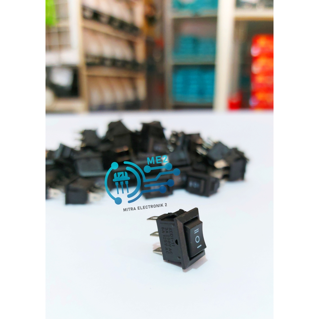 Jual Saklar Mini On-Off-ON Kalkulator Hitam 3 kaki 3 pin Ukuran 10x ...