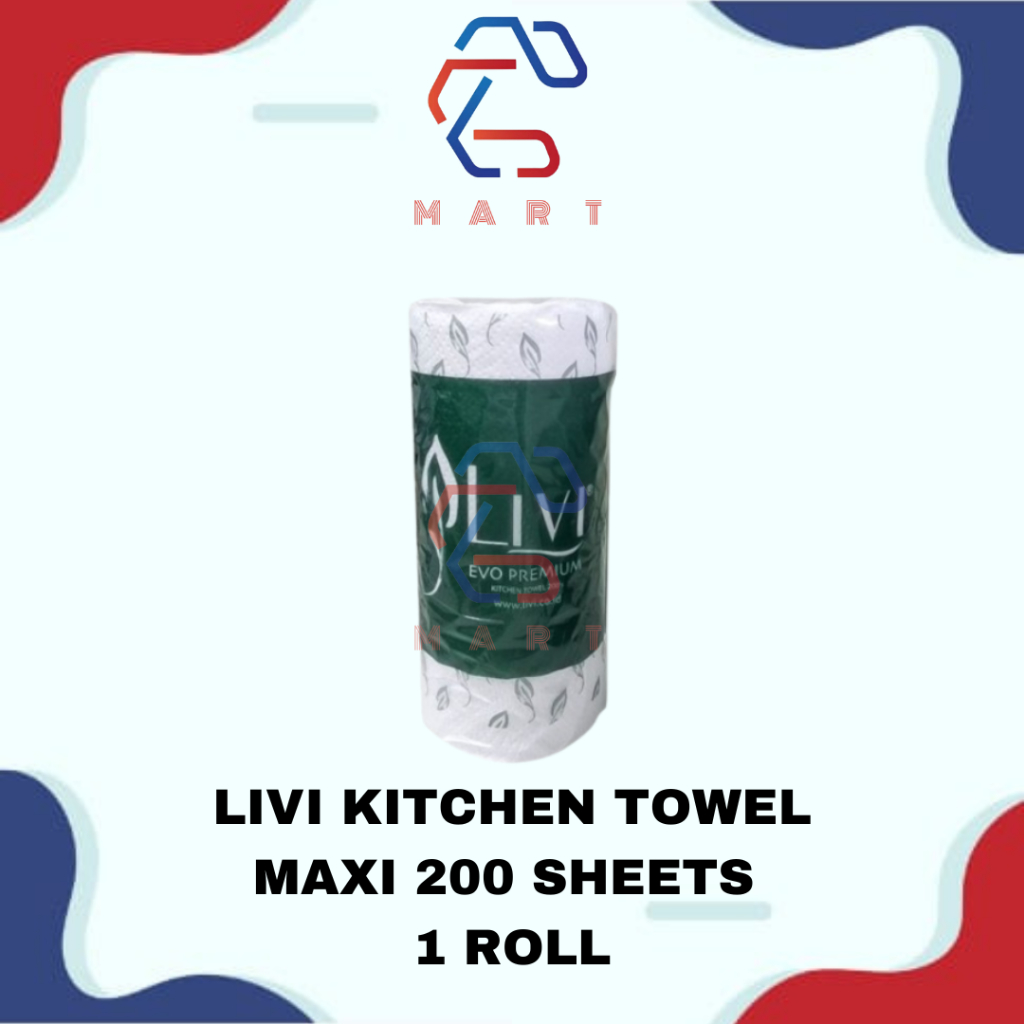 Jual Livi Tissue Kitchen Towel Maxi 200 sheets 1 ply | Shopee Indonesia