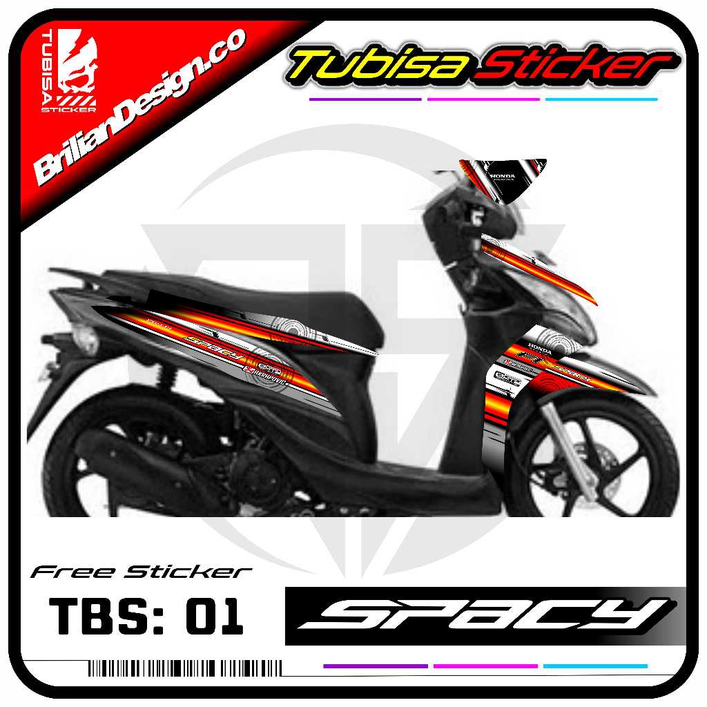 Jual Sticker Striping Variasi Honda Spacy - Stiker Striping Motor Spacy ...