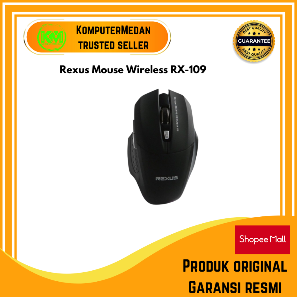 Jual Rexus Mouse Wireless RX-109 / RX109 / RX 109 6D Mouse | Shopee ...