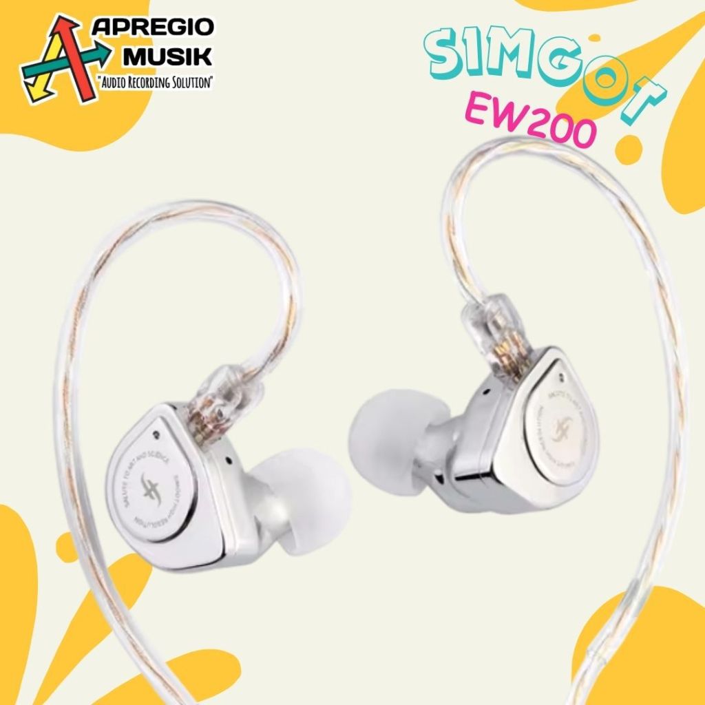 Jual SIMGOT EW200 EW 200 10mm Flagship Dynamic Driver In Ear Monitor Earphone | Shopee Indonesia