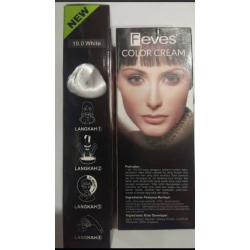 Jual Pewarna rambut Feves Hair Color Lightener 60ml | Shopee Indonesia