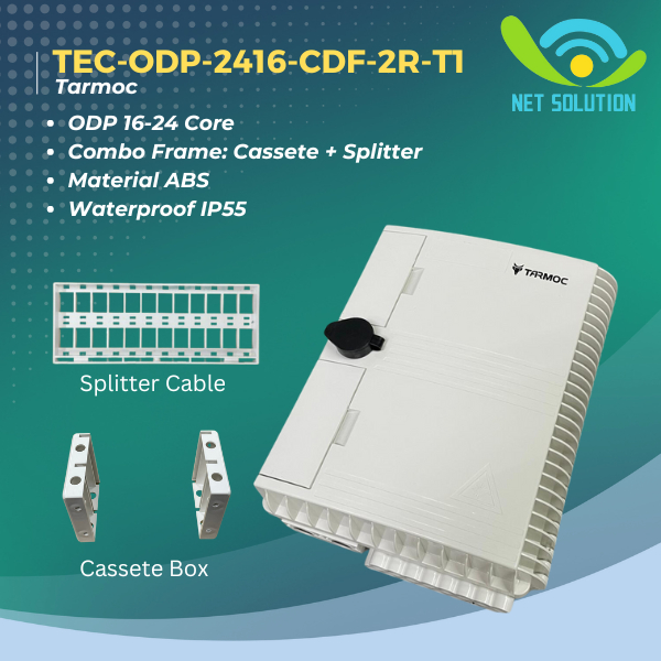 Jual Tarmoc Fiber Optic ODP 16 Core PLC Box Cassete Splitter Double ...