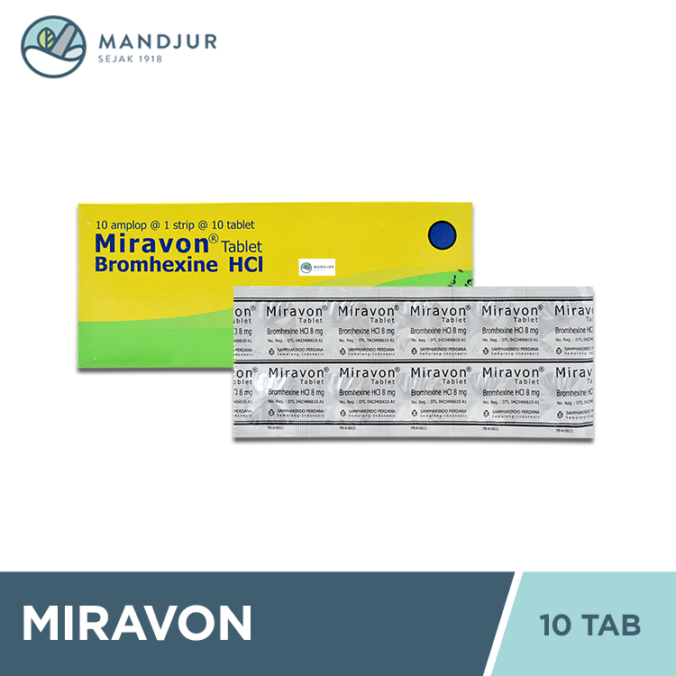 Jual Miravon 10 Tablet - Untuk Batuk Berdahak | Shopee Indonesia