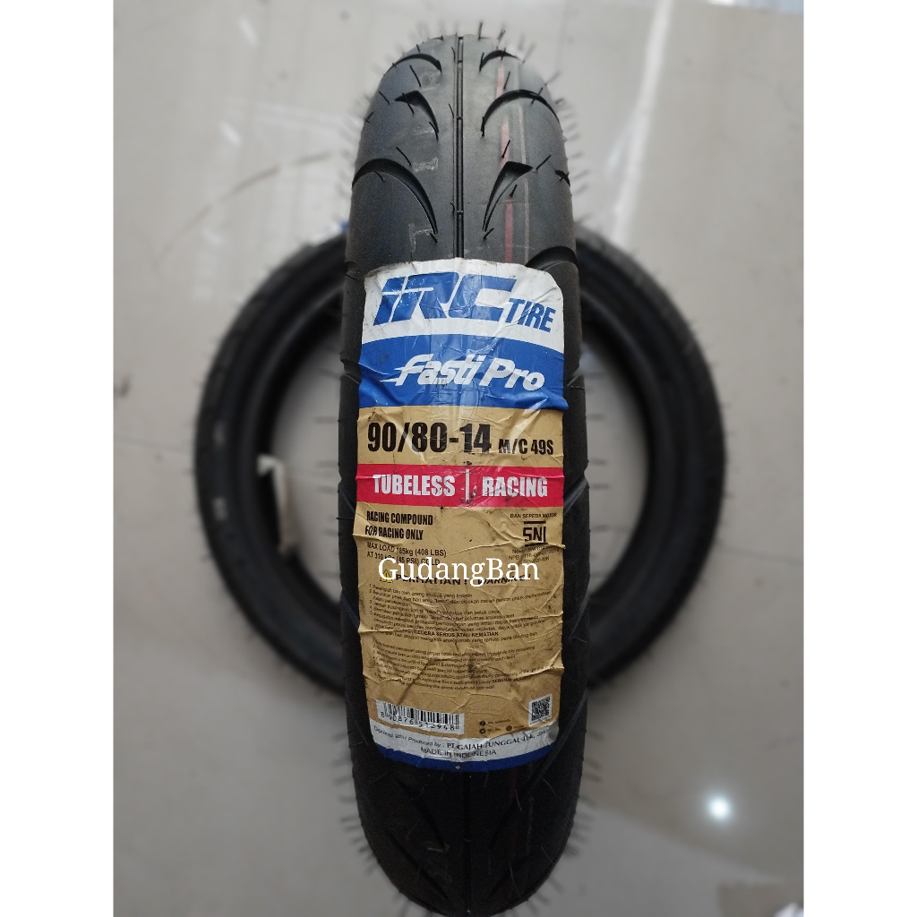 Jual ( FASTI PRO !!! RING 14) 90 / 80 - 14 IRC Ban motor matic soft ...