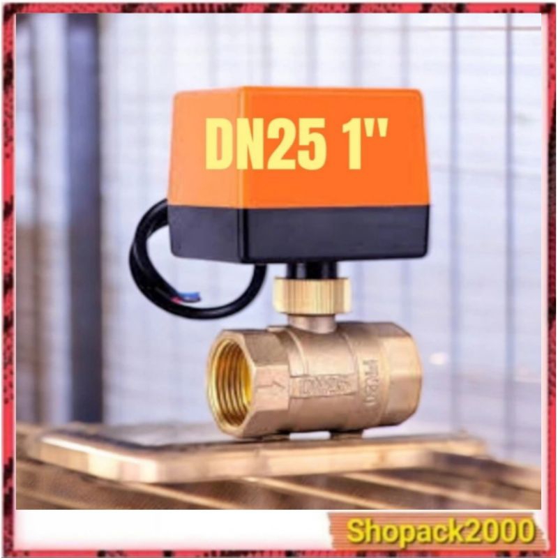 Jual Flow Control Motorized Electrical Ball Valve DN25 1 inch 2 Way ...