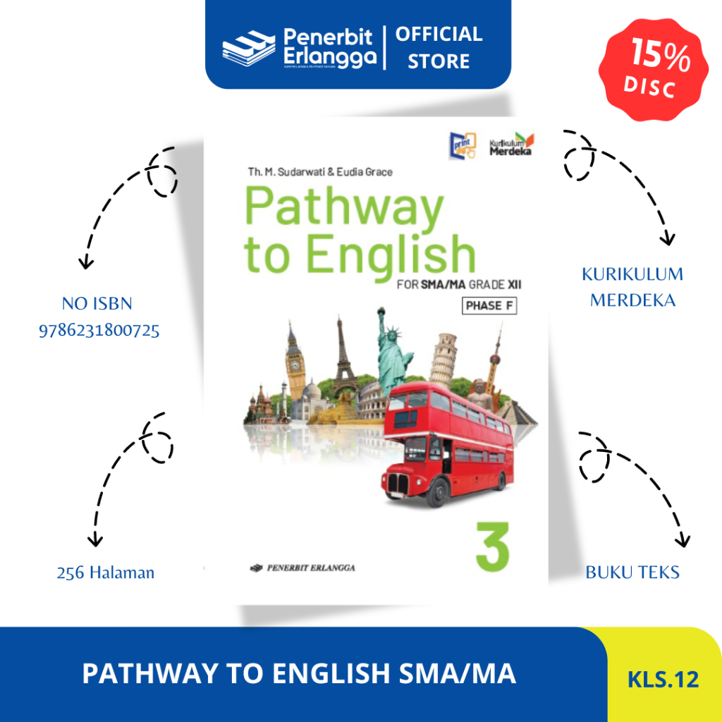 Jual PATHWAY TO ENGLISH 3 KURIKULUM MERDEKA -ERLANGGA | Shopee Indonesia