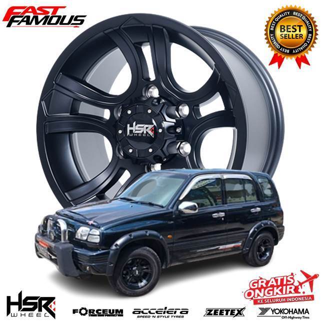 Jual pelek mobil ring 15 lubang 6 hsr bisa untuk Phanter, Dmax, Hilux, Strada, fortuner dll ...