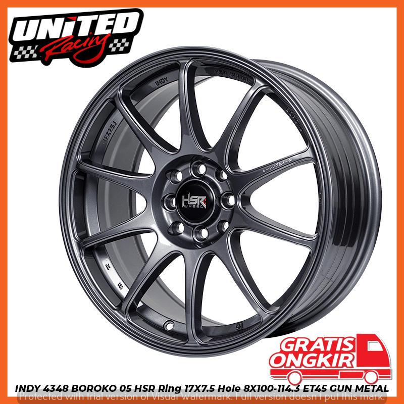 Jual VELG MOBIL JDM RACING RING 17 HSR INDY BOROKO GUN METAL UNTUK VIOS CITY ACCORD GRAND LIVINA ...
