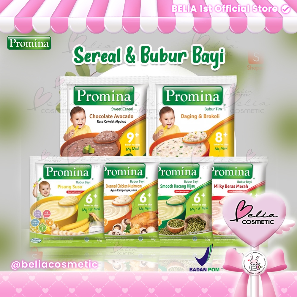 Jual BELIA PROMINA Bubur Bayi Bubur Tim Sachet 6+ bulan keatas 20g ...