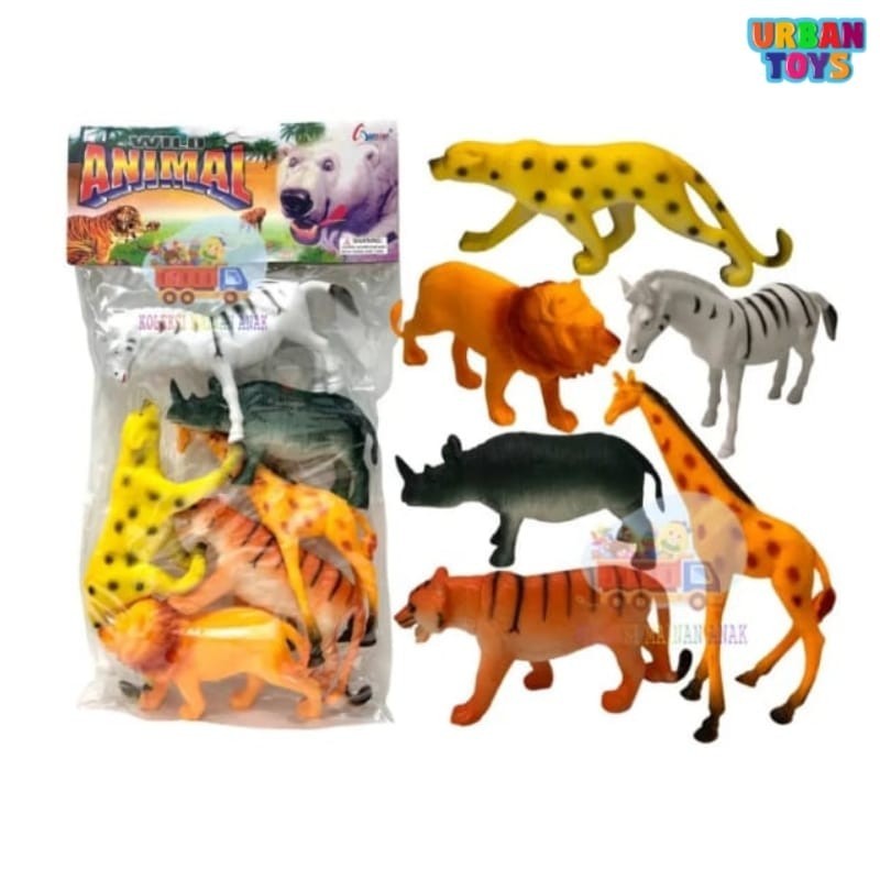 Jual Mainan Anak Miniatur Binatang Hewan / Animal 6 PCS | Shopee Indonesia