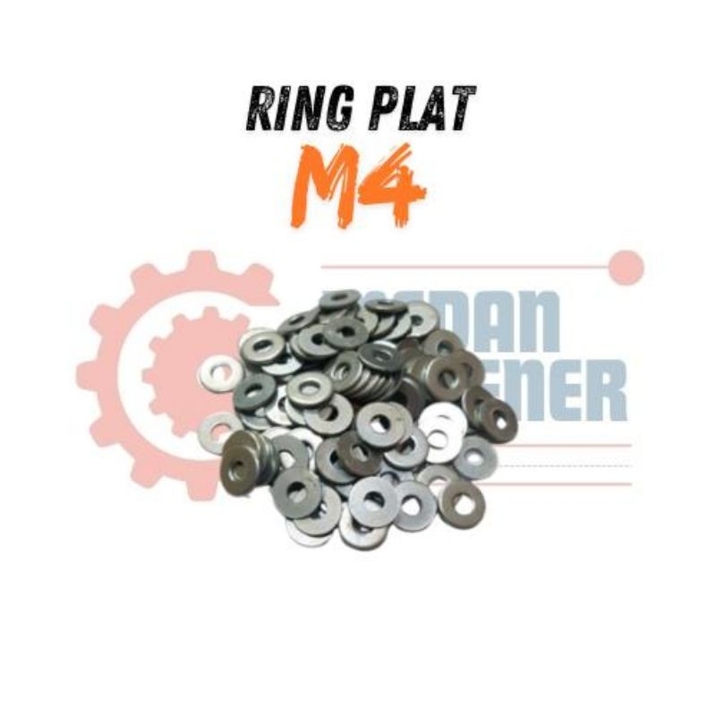Jual Ring plat M4 putih 4mm mili | Shopee Indonesia