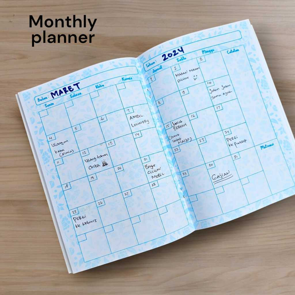 Jual [New Design] Buku Monthly Planner Simpel A5 / Buku Financial ...