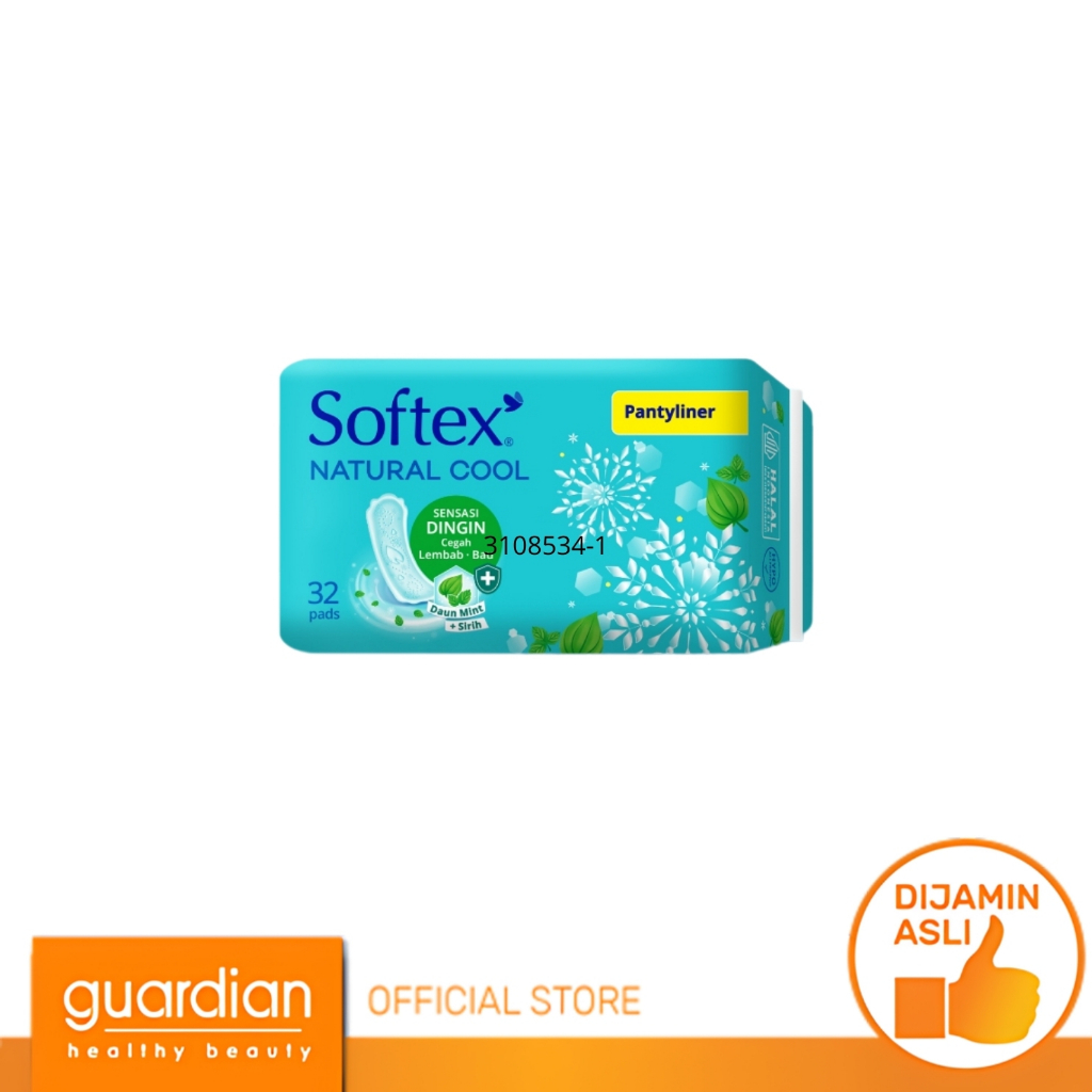 Jual SOFTEX Natural Cool Pantyliner 32S | Shopee Indonesia