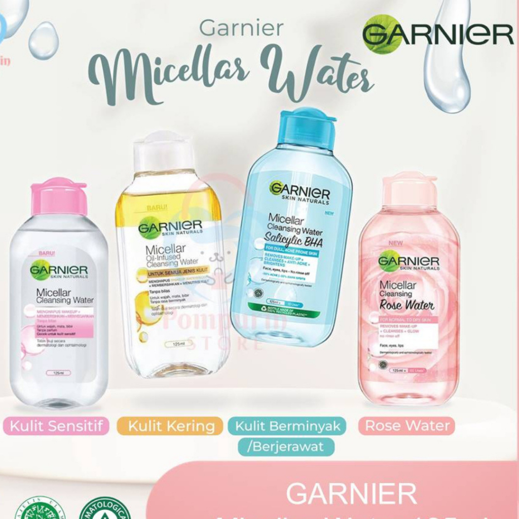 Jual Garnier Micellar Cleansing Water | Garnier Micelar Water Blue Pink ...