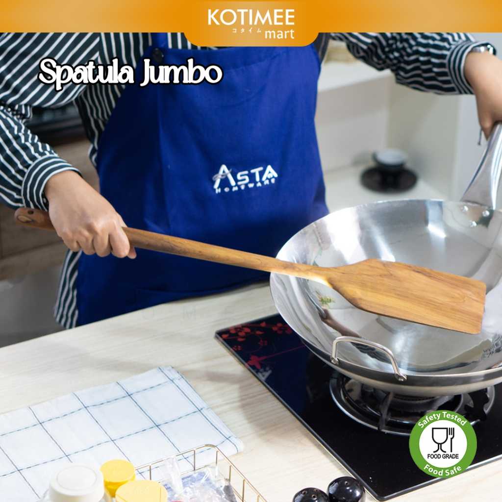 Jual Spatula Kayu Besar Sutil Masak Jumbo Tebal Panjang 60 cm | Shopee ...