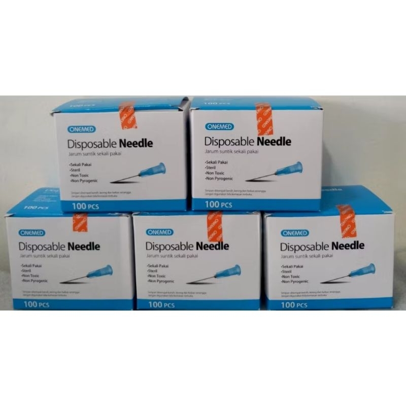 Jual Nald / Disposable Needle / Jarum - Onemed (1 Box isi 100 pcs ...