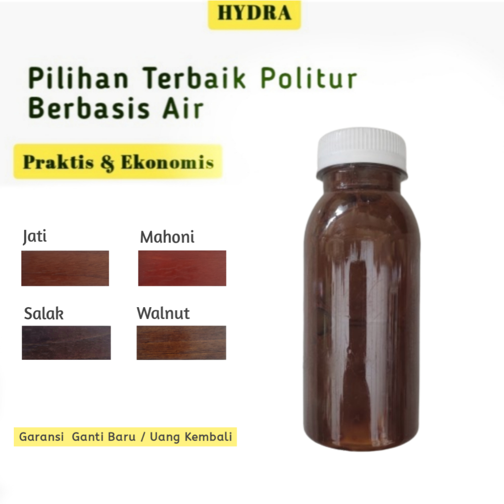 Jual Plitur Kayu Waterbased Siap Pakai 100ml Politur Propan Mowilex ...