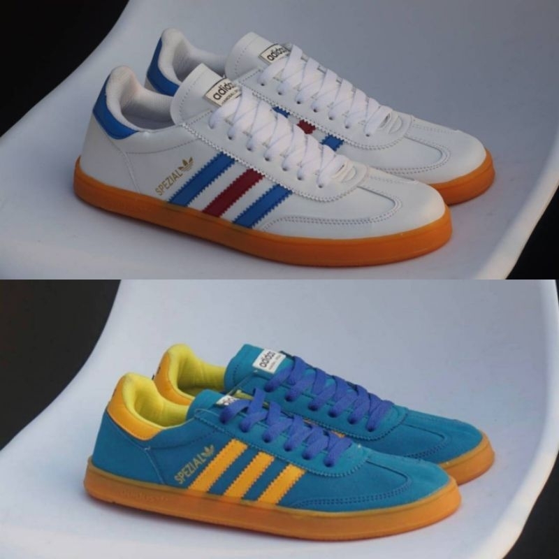 Jual Sepatu Adidas Spezial Ice Blue Yellow Terbaru | Shopee Indonesia
