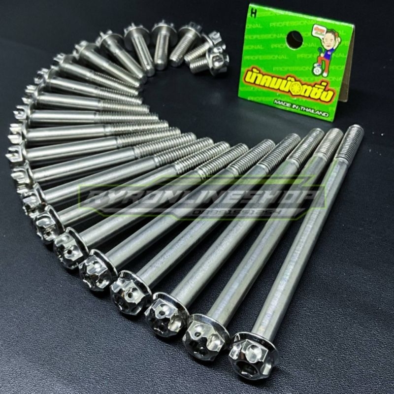 Jual baut 12 m8 panjang 1cm sampai 13cm probolt hard stainless compayu Thailand | Shopee Indonesia
