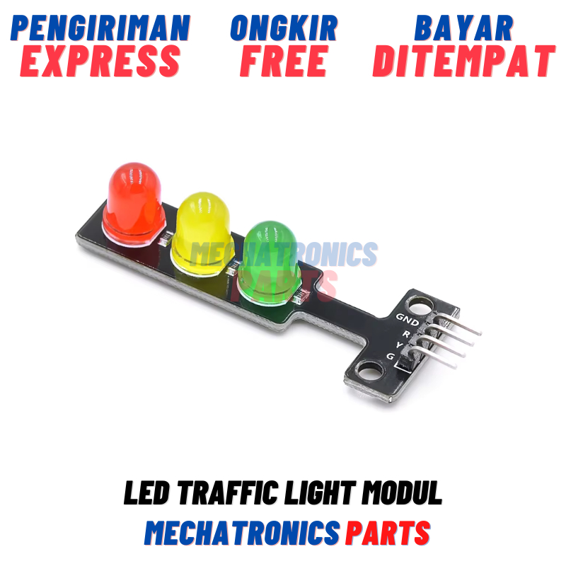Jual LED Traffic Light Modul Lampu Stopan Merah Kuning Hijau | Shopee ...