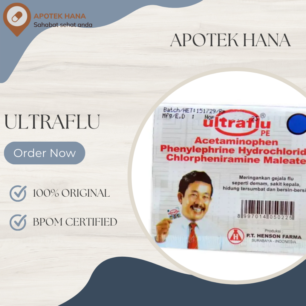 Jual Ultraflu Tablet (Untuk mengatasi gejala flu) | Shopee Indonesia