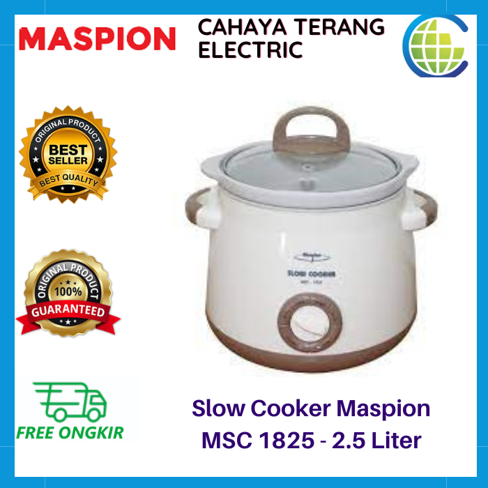 Jual Maspion Slow Cooker MSC1825 Pemasak Pelan Lambat MSC 1825 Panci ...