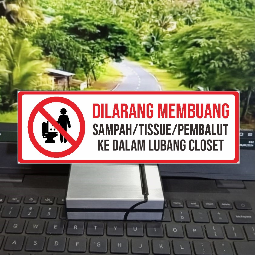 Jual Akrilik Dilarang Membuang/Sampah/Tissue/Pembalut ke Dalam Lubang ... Jual Akrilik Dilarang Membuang/Sampah/Tissue/Pembalut ke Dalam Lubang ...