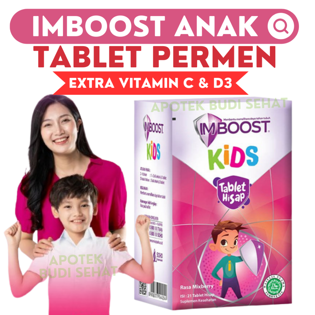 Jual Imboost Kids Imboost Permen Imboost Anak Tablet Hisap 21 tab ...
