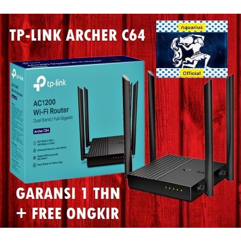 Jual Tp-link Archer C64 AC1200 Wireless MU-MIMO WiFi Router | Shopee ...