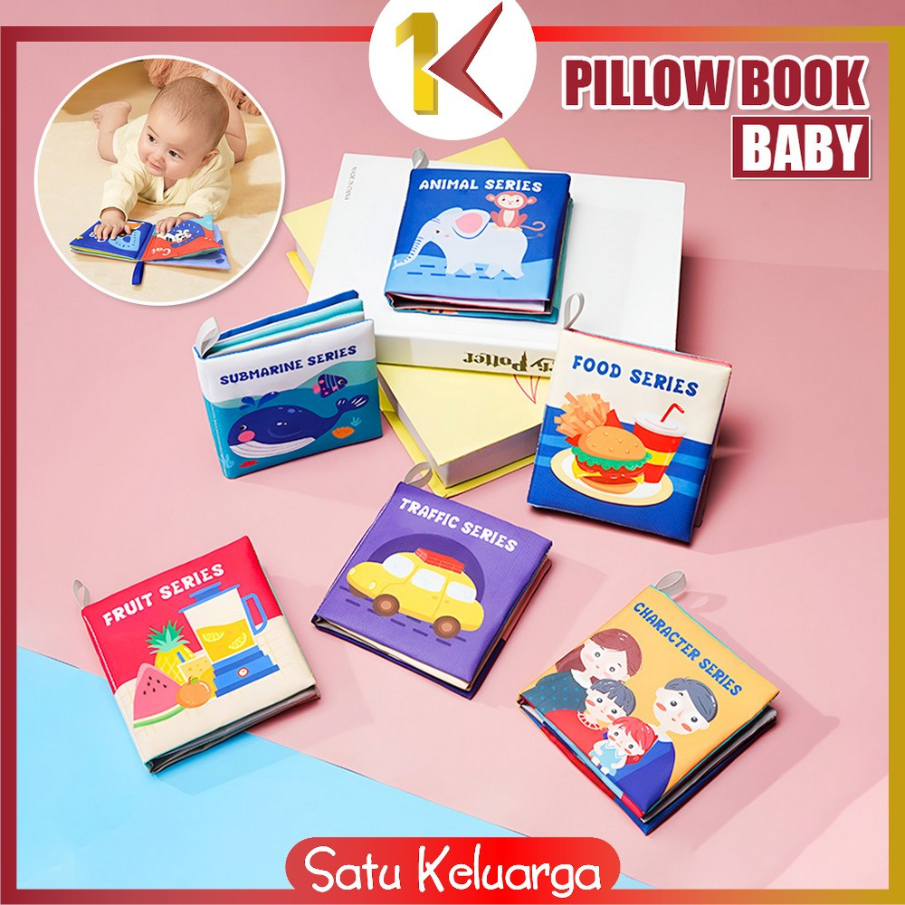 Jual SK-M349 Soft Book Buku Bantal Bayi Animal Series Berbahasa Inggris ...