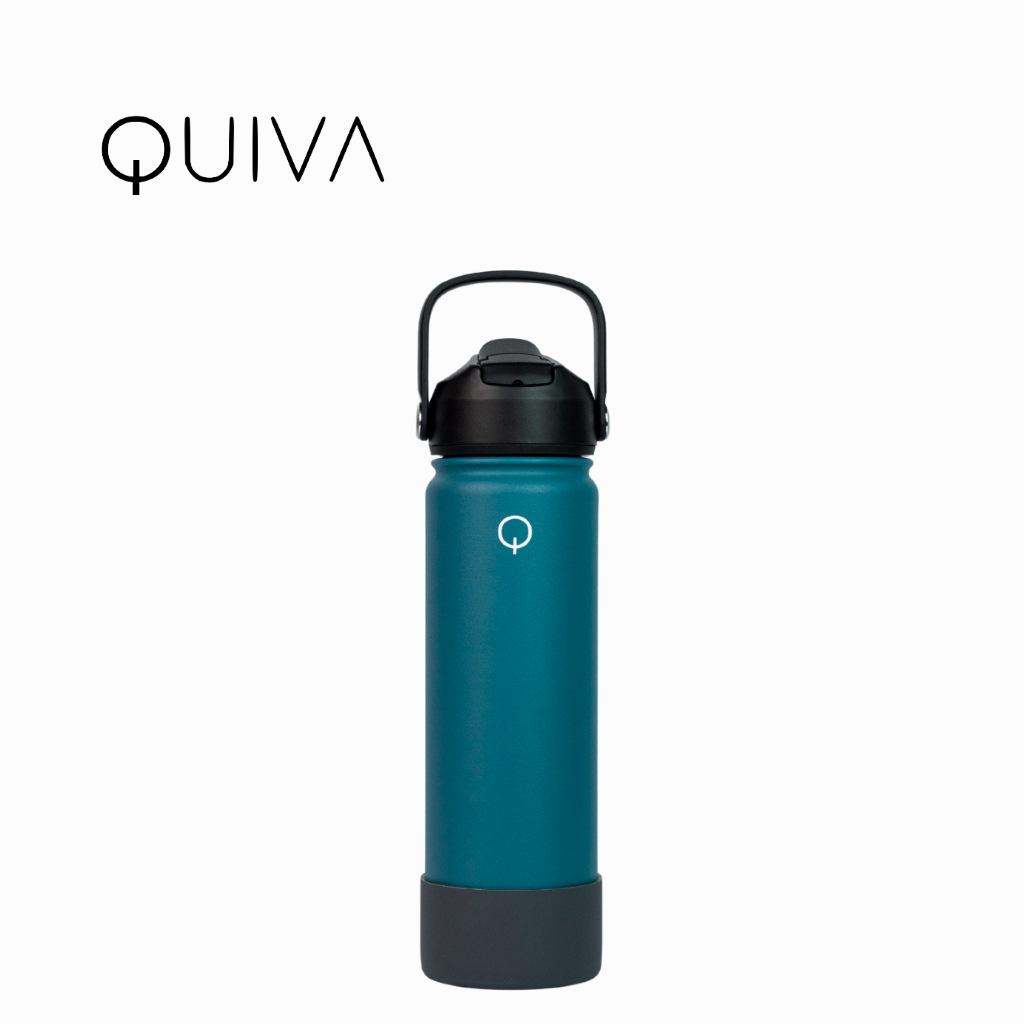 Jual QUIVA Tumbler Vacuum Flask 650ml/22oz - Midnight Green - Quench - Stainless Steel Double ...