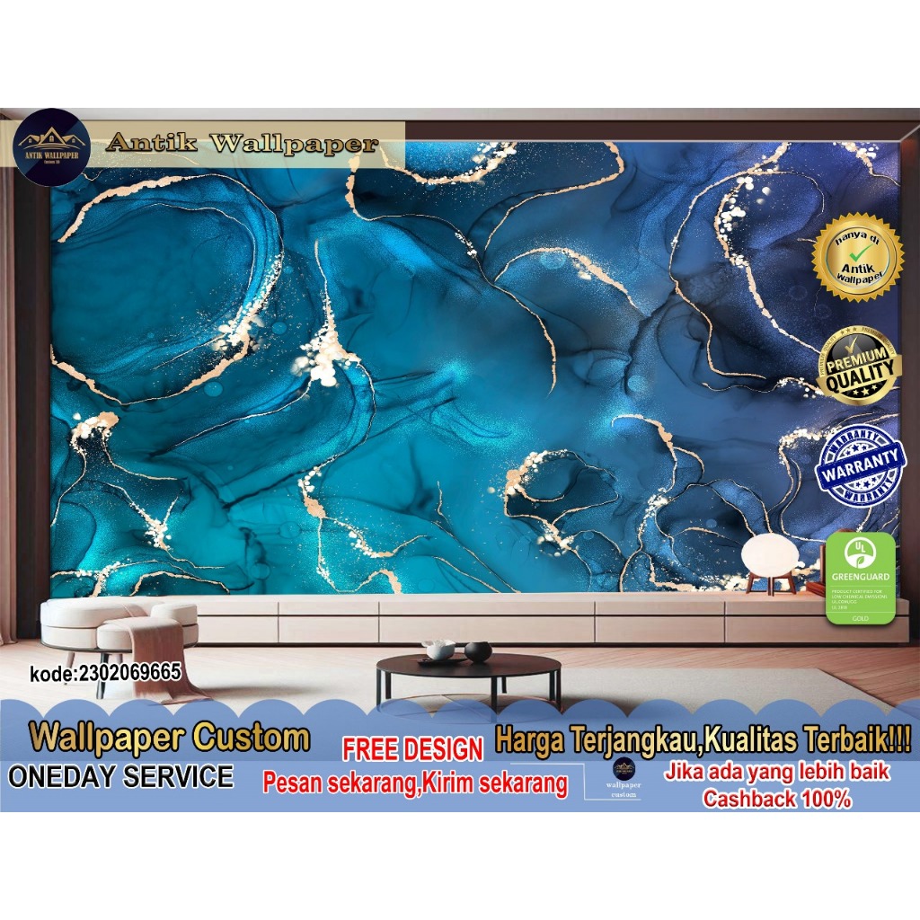 Jual Wallpaper Custom 3D & Wallstiker Custom 3D Tema Marmer | Marble ...