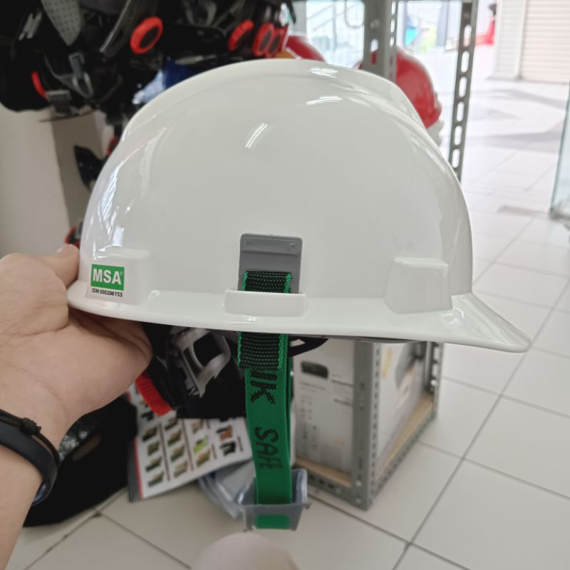 Jual Helm Safety MSA Full Set / Helm Safety Kerja Proyek warna Putih ...