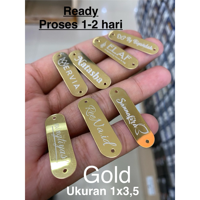 Jual ready label besi label hijab label baju label premim dapat 100 pc ...